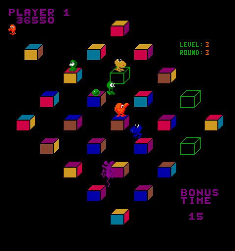 Q*bert's Qubes - PixelatedArcade